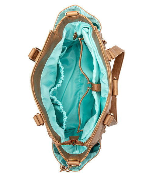 Gemini Mini Convertible Backpack in Almond | Great for Work or Travel ...