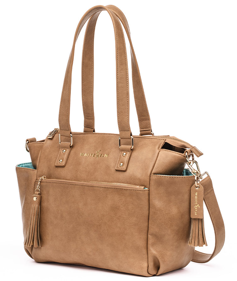 Gemini Mini Convertible Backpack in Almond | Great for Work or Travel ...