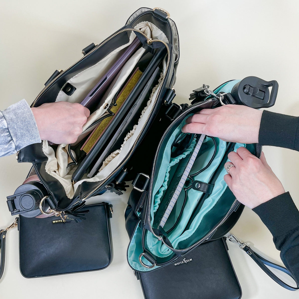 Gemini Mini Convertible Backpack Tote - Almond – White Elm